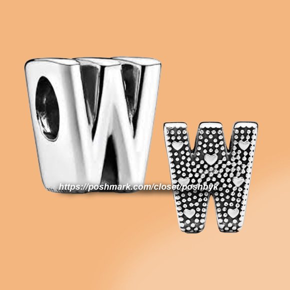 Pandora | Jewelry | Pandora Letter W Alphabet Reversible Charm 797477 ...